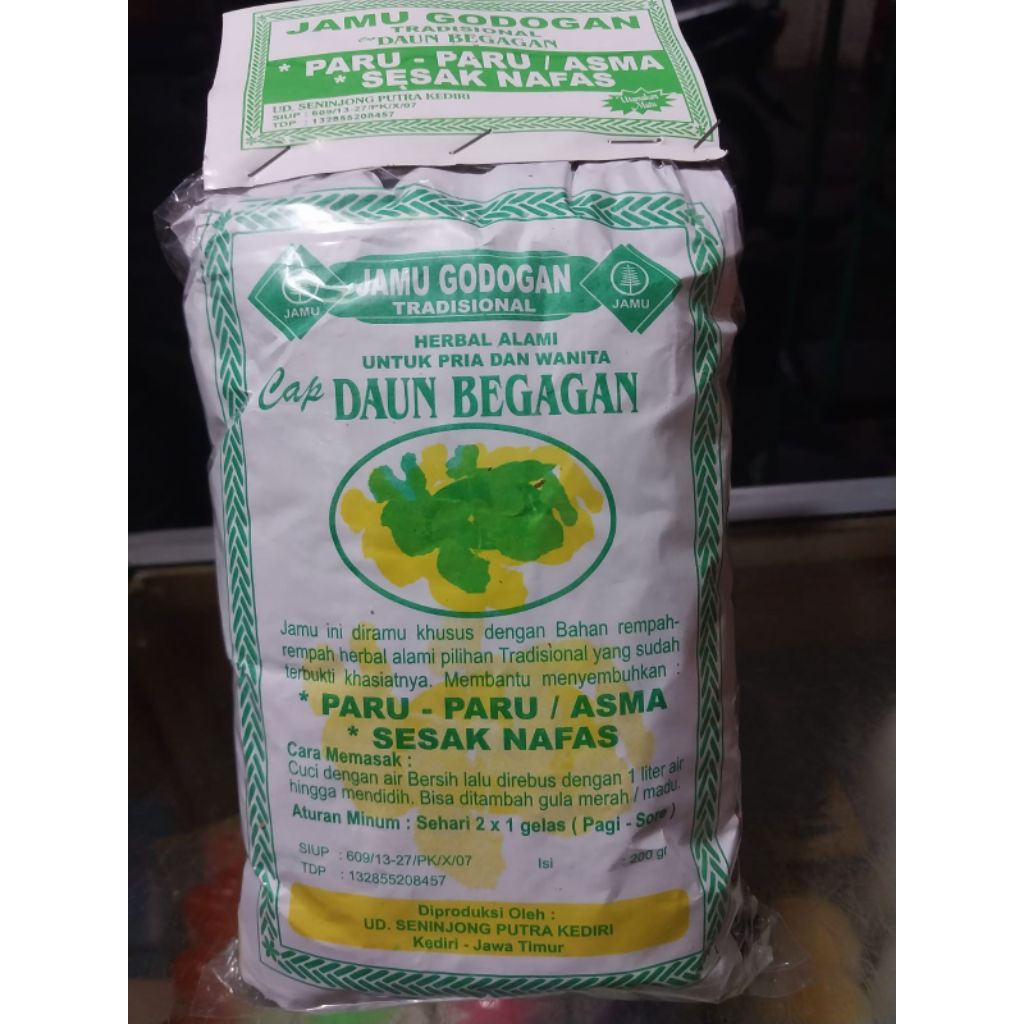 Jual jamu godog tradisional sesak nafas asma / paru paru cap daun ...