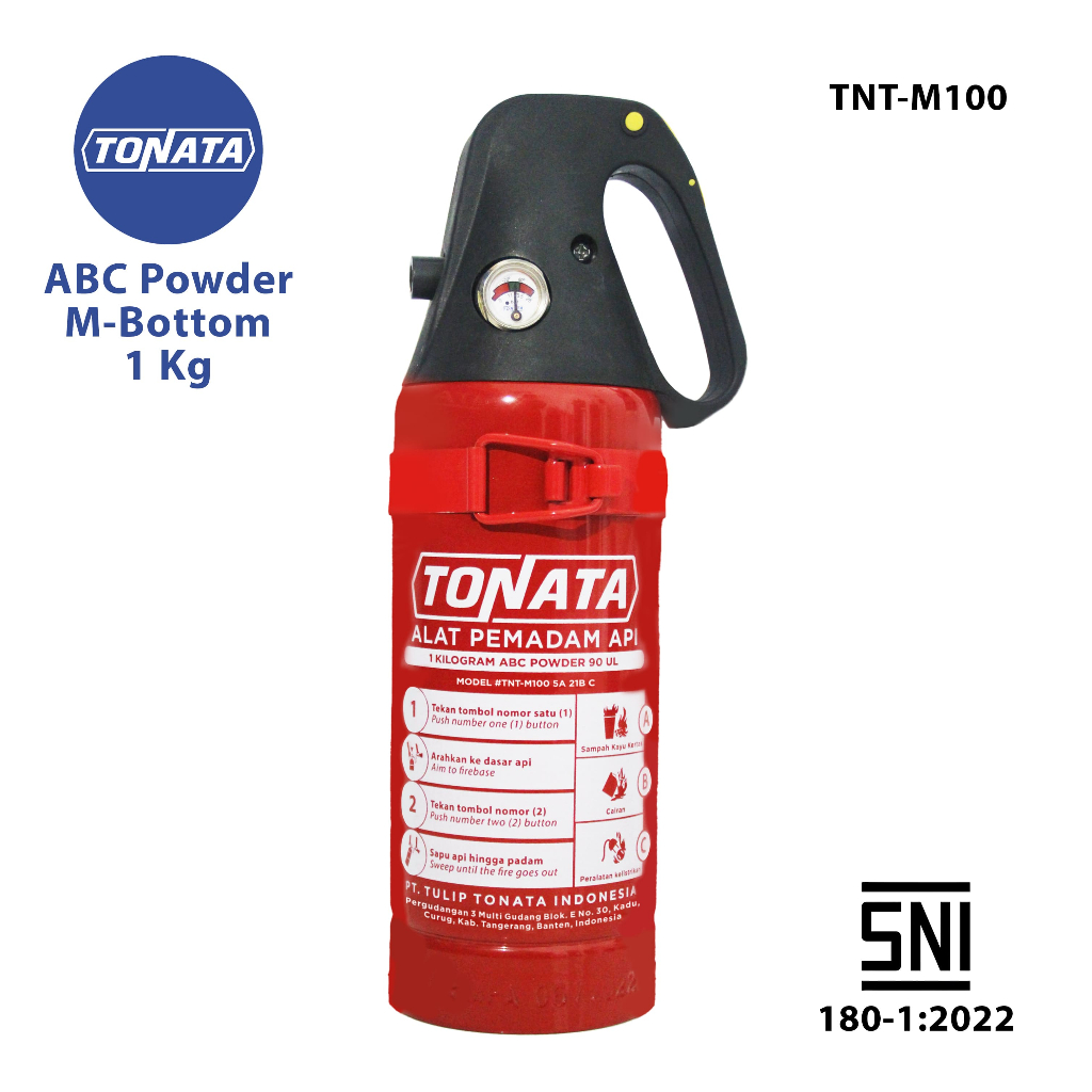 Jual Alat Pemadam Api Tonata SNI / APAR M Bottom ABC Powder 1 kg ...