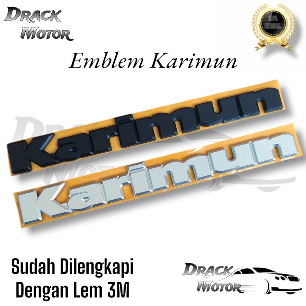 Jual Emblem Tulisan Karimun Hitam Doff Original Bagasi Belakang Suzuki Karimun // Emblem Tulisan ...
