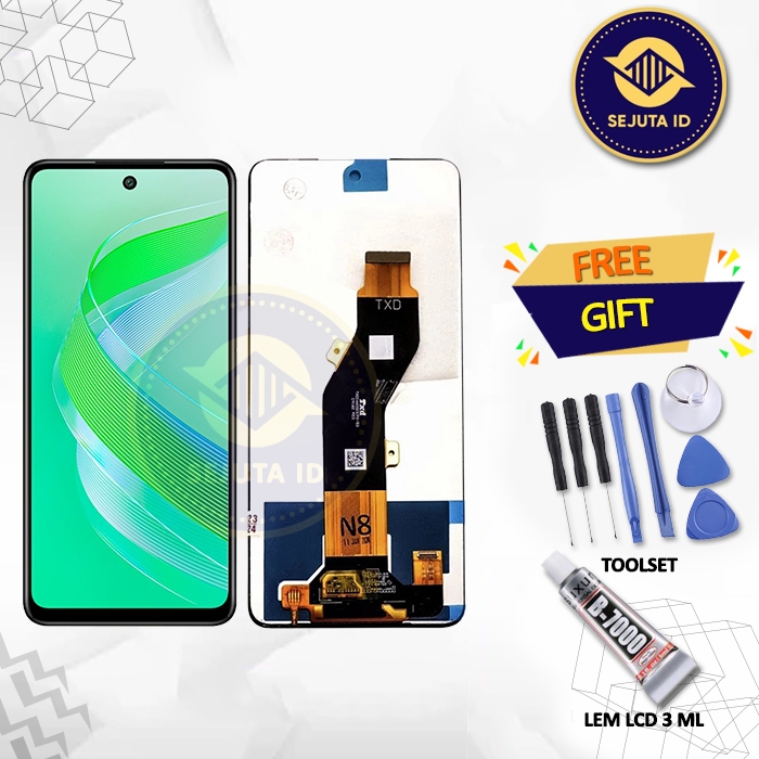 Jual Lcd Infinix Smart 8 / Smart 8 Pro / 8 Plus / Hot 40i / Spark 20 / P55 NFC [ Gratis Obeng ...
