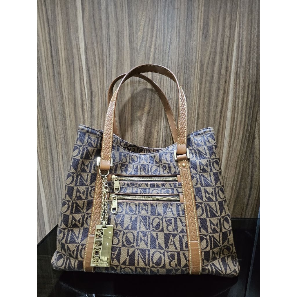 Jual Tote Bag Monogram Bonia (preloved) | Shopee Indonesia