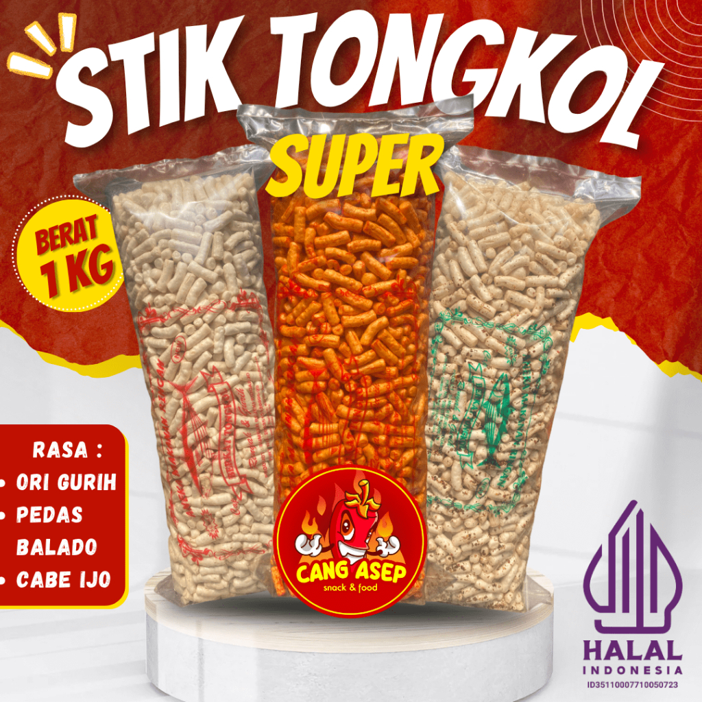 Jual STIK TONGKOL SUPER 1KG-Makanan krupuk Cemilan Snack Food kripik ...