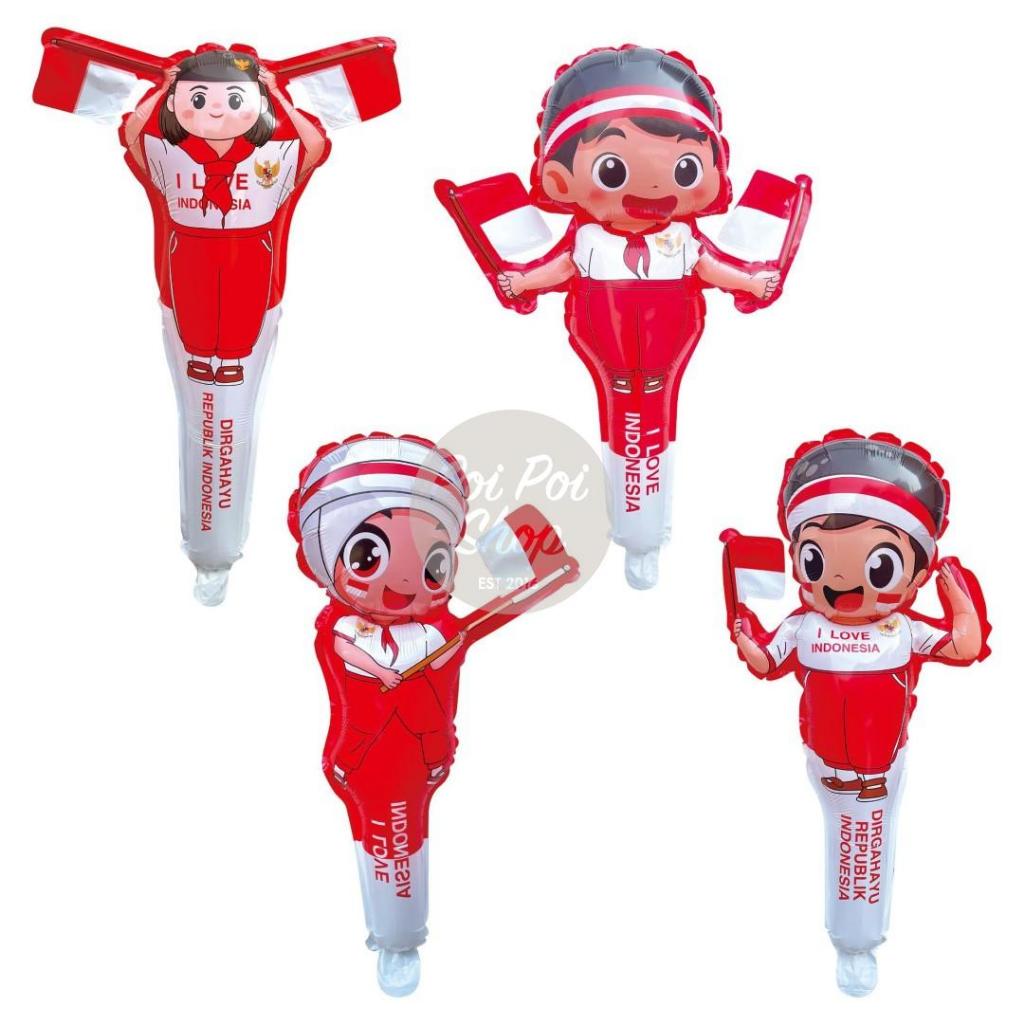 Jual Balon Foil Gagang Stik Anak 17 Agustus 2025 Lomba Backdrop HUT RI ...
