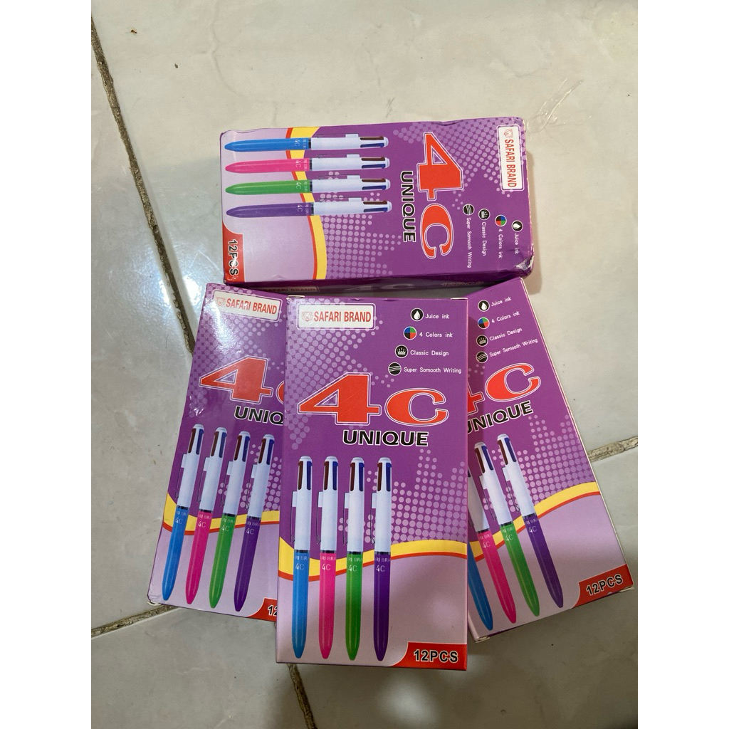 Jual PULPEN 4 WARNA 1 PAX ISI 12 | Shopee Indonesia
