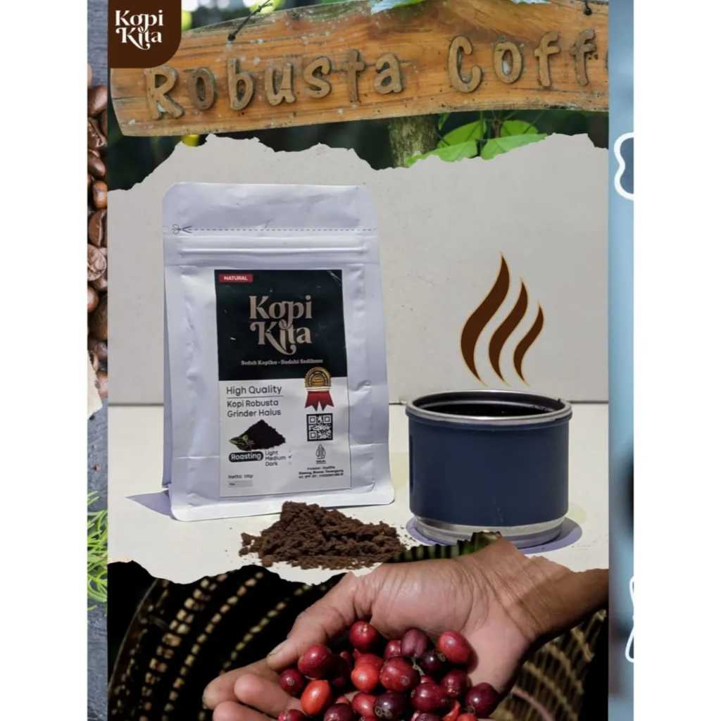 Jual Kopi Robusta Jawa Java Coffee Indonesia 200 gram Petik Merah ...