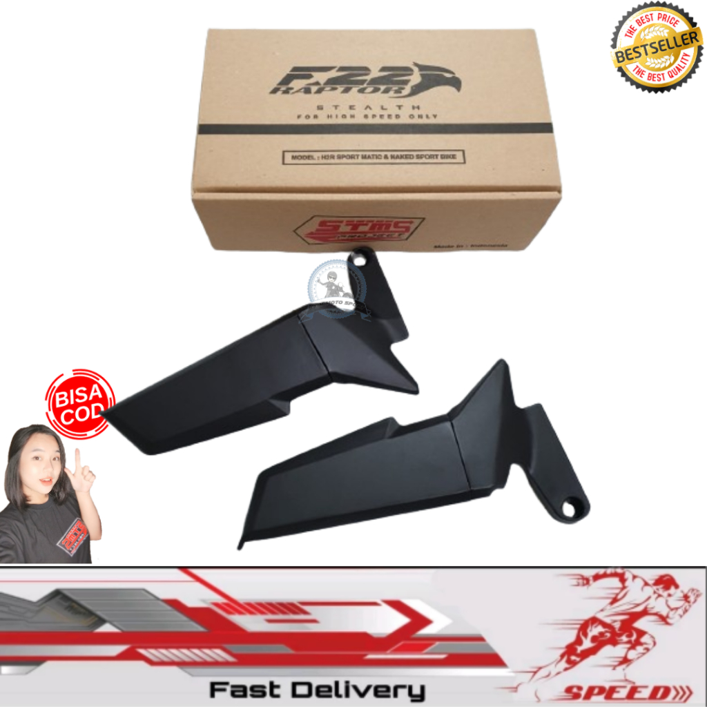Jual Spion Winglet Model H2R F22R Matic dan Manual Garansi | Shopee ...