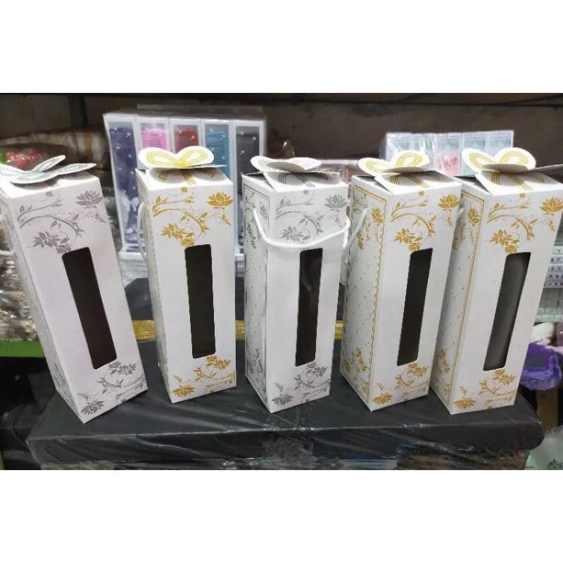 Jual Dus Minuman Botol Motif 1 Pcs Kardus Kemas Box Souvenir Tumbler Kertas Ivory Dus Botol ...