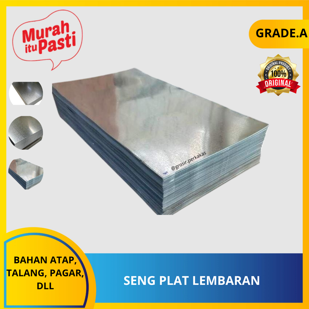 Jual SENG PLAT LEMBARAN. seng talang polos galvalum /1 lembar. tinggi ...