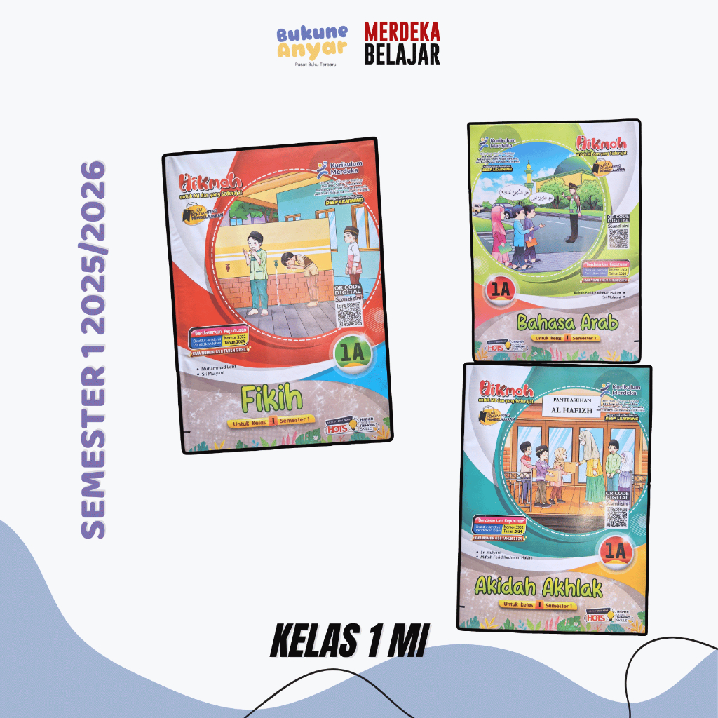 Jual LKS Kelas 1 MI Hikmah Putra Nugraha Semester 1 2025-2026 Kurmer Terbaru | Tersedia Kunci ...