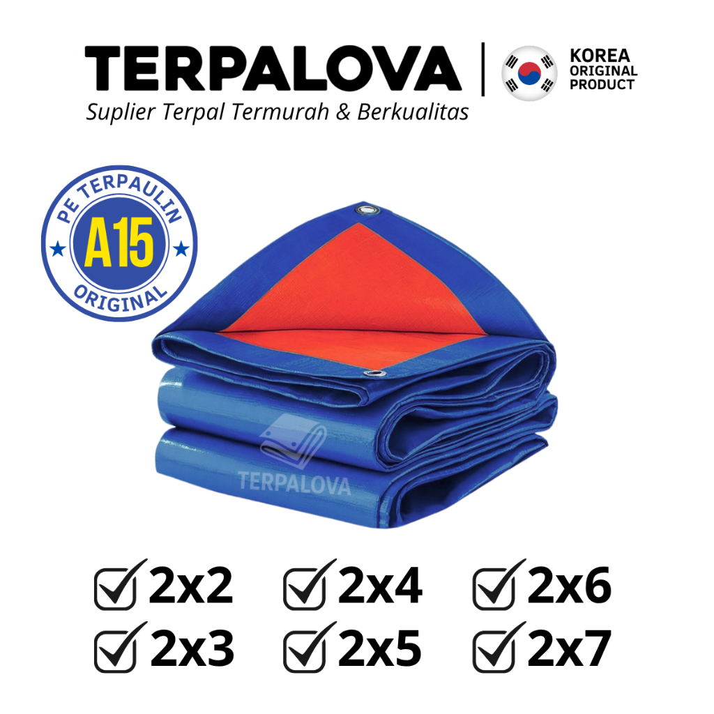 Jual TERPALOVA - Terpal Korea A15 Original – Ukuran 2x2 - 2x3 - 2x4 ...