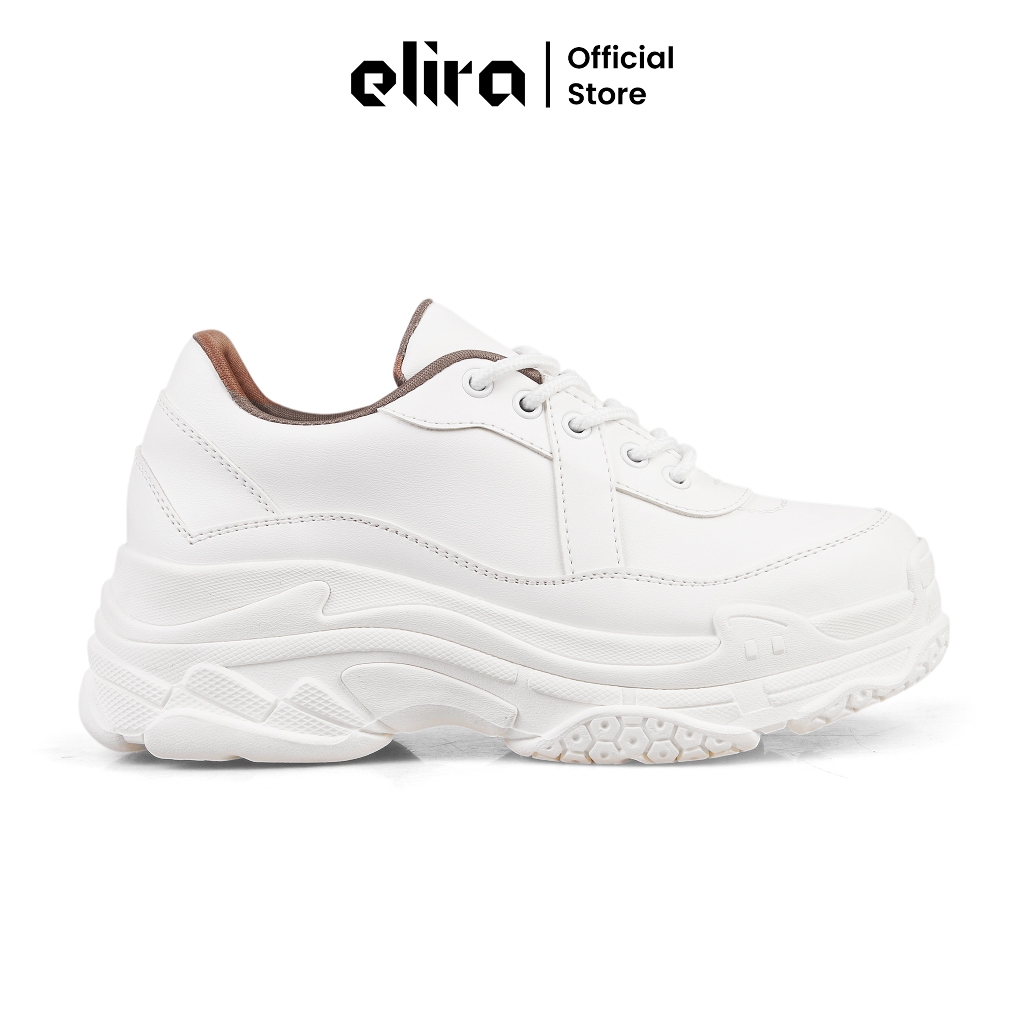 Jual terlaris elira sepatu chunky sneakers wanita dustin white cream ...