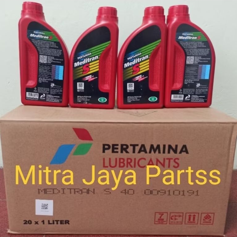 Jual Oli Meditran S SAE-40 1 Liter Oli Pertamina Meditran S 1L Perdus ...