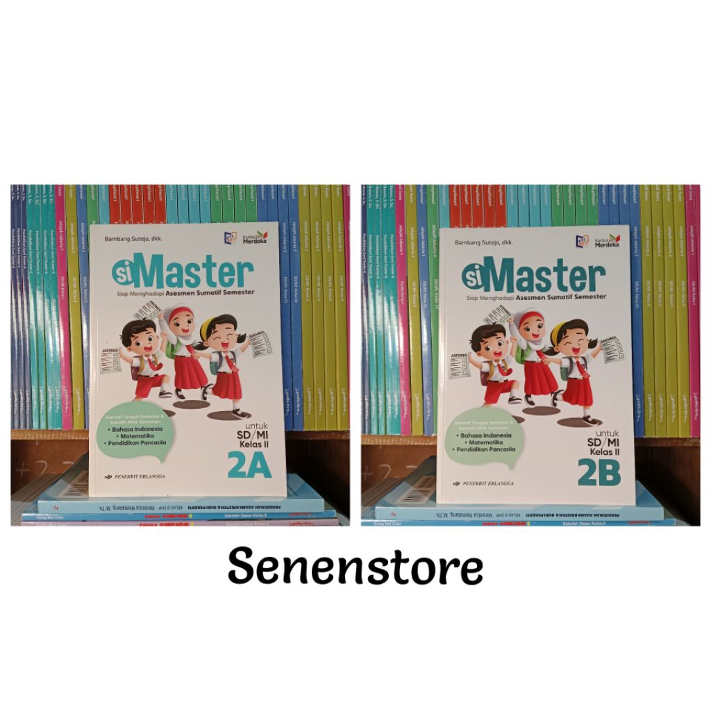 Jual Buku SI MASTER 2A 2B Kelas 2 SD/MI Kurikulum Merdeka Erlangga ...