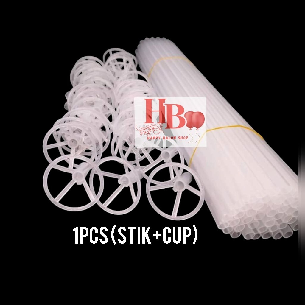 Jual TANGKAI BALON UKURAN 35CM /STIK DENGAN CUP SUDAH SEKALI | Shopee ...