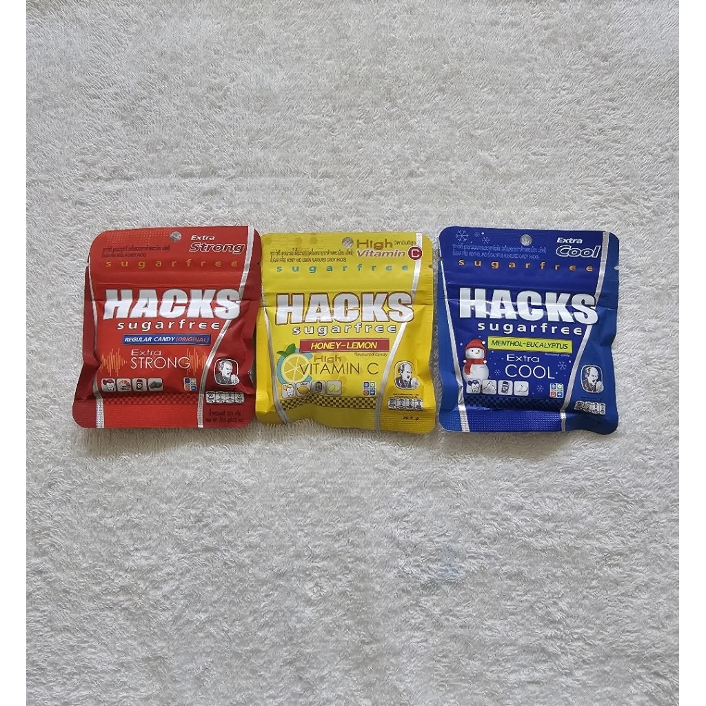 Jual Thailand Hacks Sugar Free Candy in Original, Menthol & Honey Lemon ...