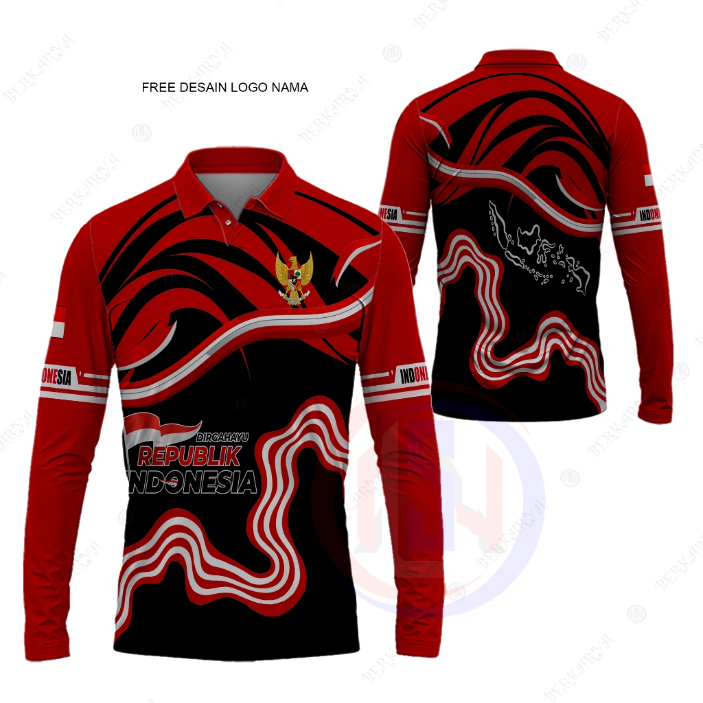 Jual Baju 17 Agustus Kemerdekaan Indonesia Hut RI Ke 80 Kaos Polo Jersey 17 Agustus 2025 ...