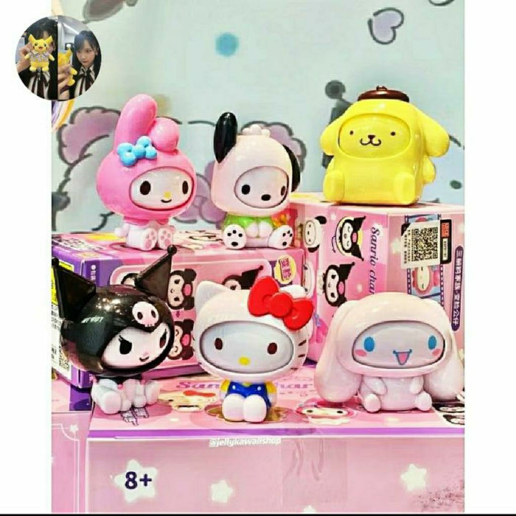 Jual Sanrio Characters Face Off Figures ORI licensed Sanrio | Shopee ...