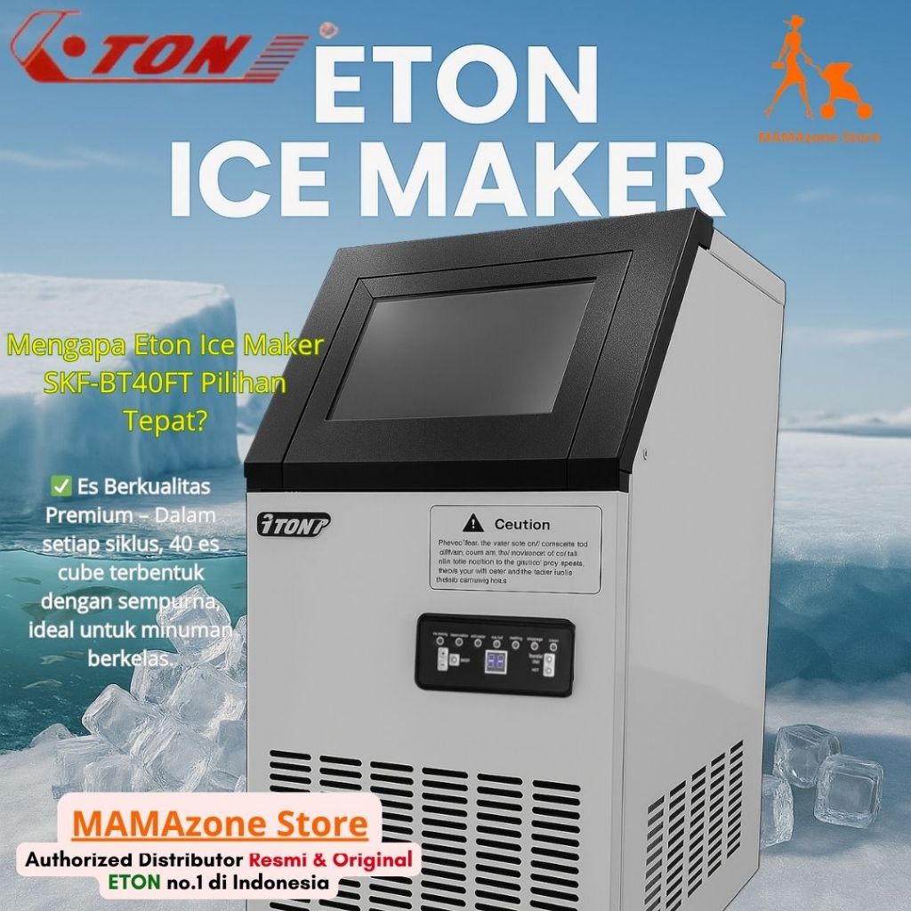 Jual [New Product] ETON Ice Cube Maker SKF-BT40FT - Solusi Mesin Es ...