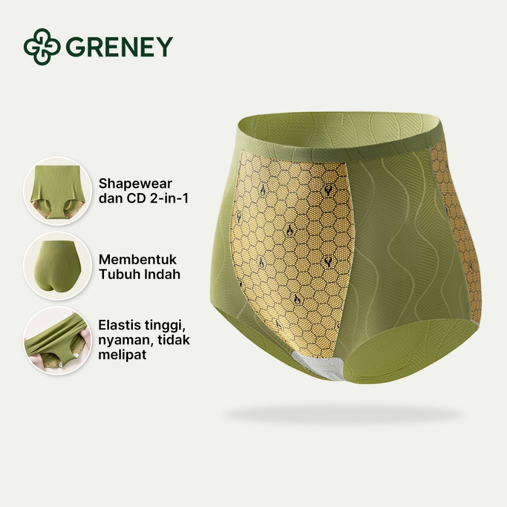 Jual Greney-CD Pinggang Tinggi Hitam Emas Membentuk Mengontrol Perut ...