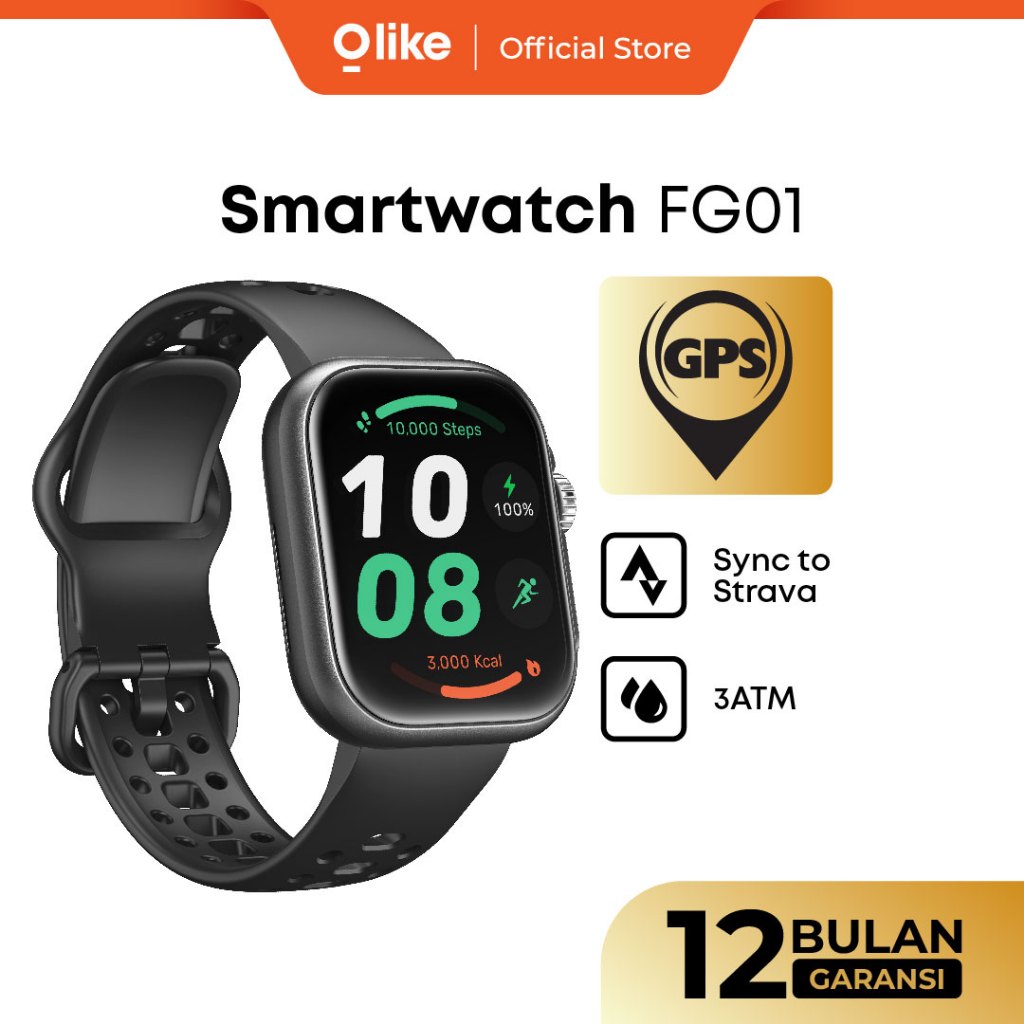 Jual OLIKE GPS Smartwatch FG01 1.85" Screen Long Live Battery Up To 30 ...