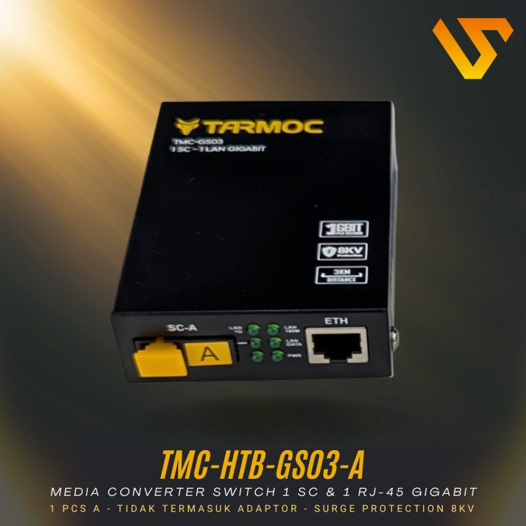 Jual Tarmoc TMC-HTB-GS-03-A | Media Converter 1FO 1LAN Gigabit tanpa Adaptor | Bukan HTB Netlink ...
