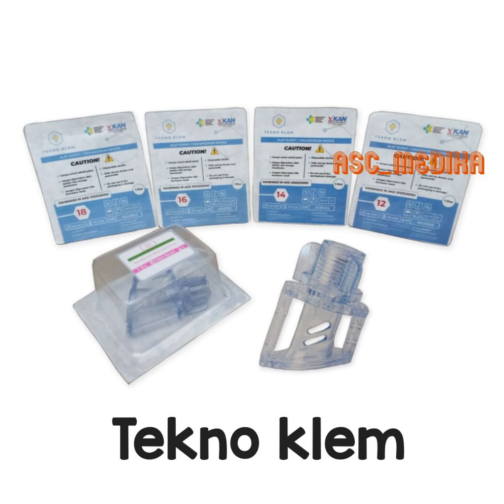 Jual Tekno Klem Alat Sunat Cetak Modern Pilihan Ukuran 12,14,16,18 ...