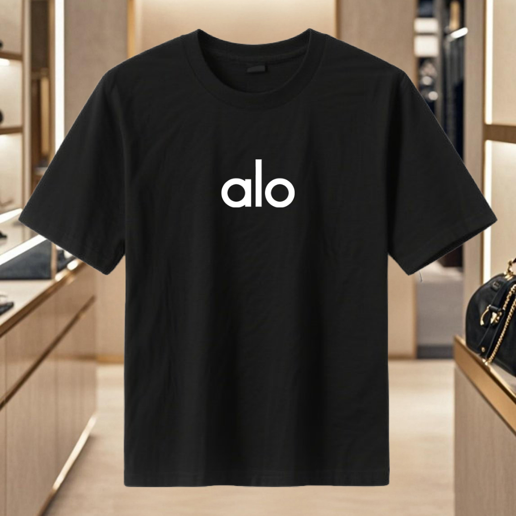 Jual ALO Tshirt Trendy pure cotton high-quality men's and women's T-shirts | Shopee Indonesia