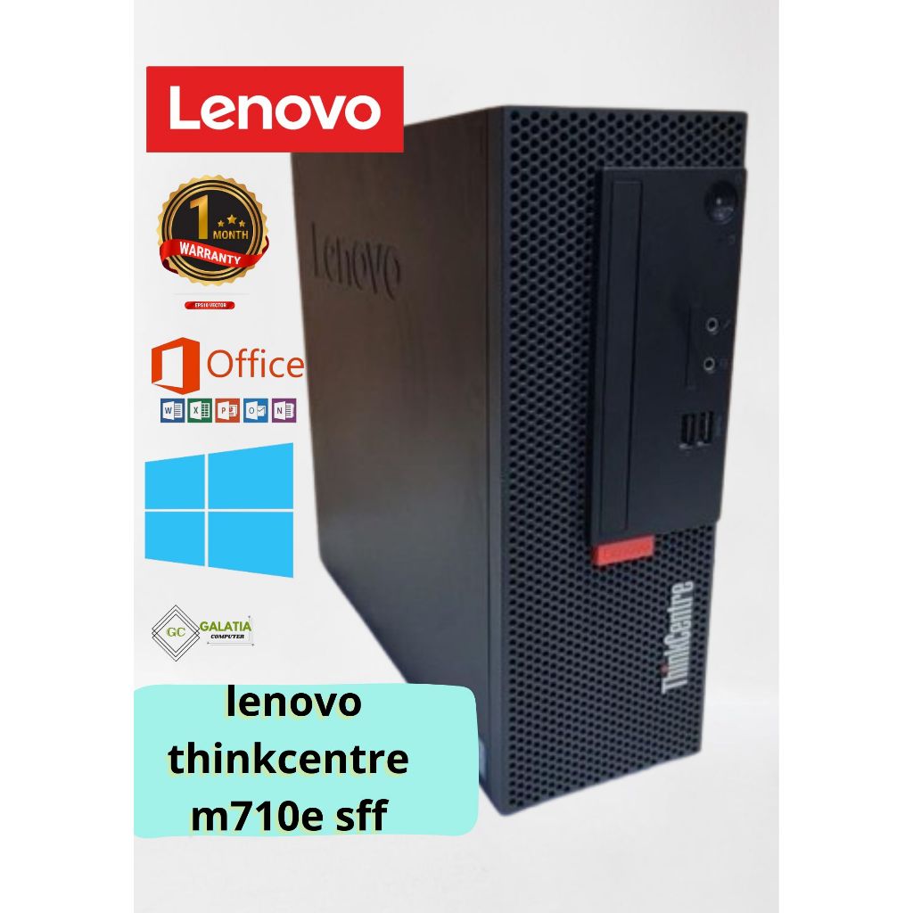 Jual cpu pc lenovo thinkcentre m710e core i5 7500-ram ddr4 8gb-ssd ...