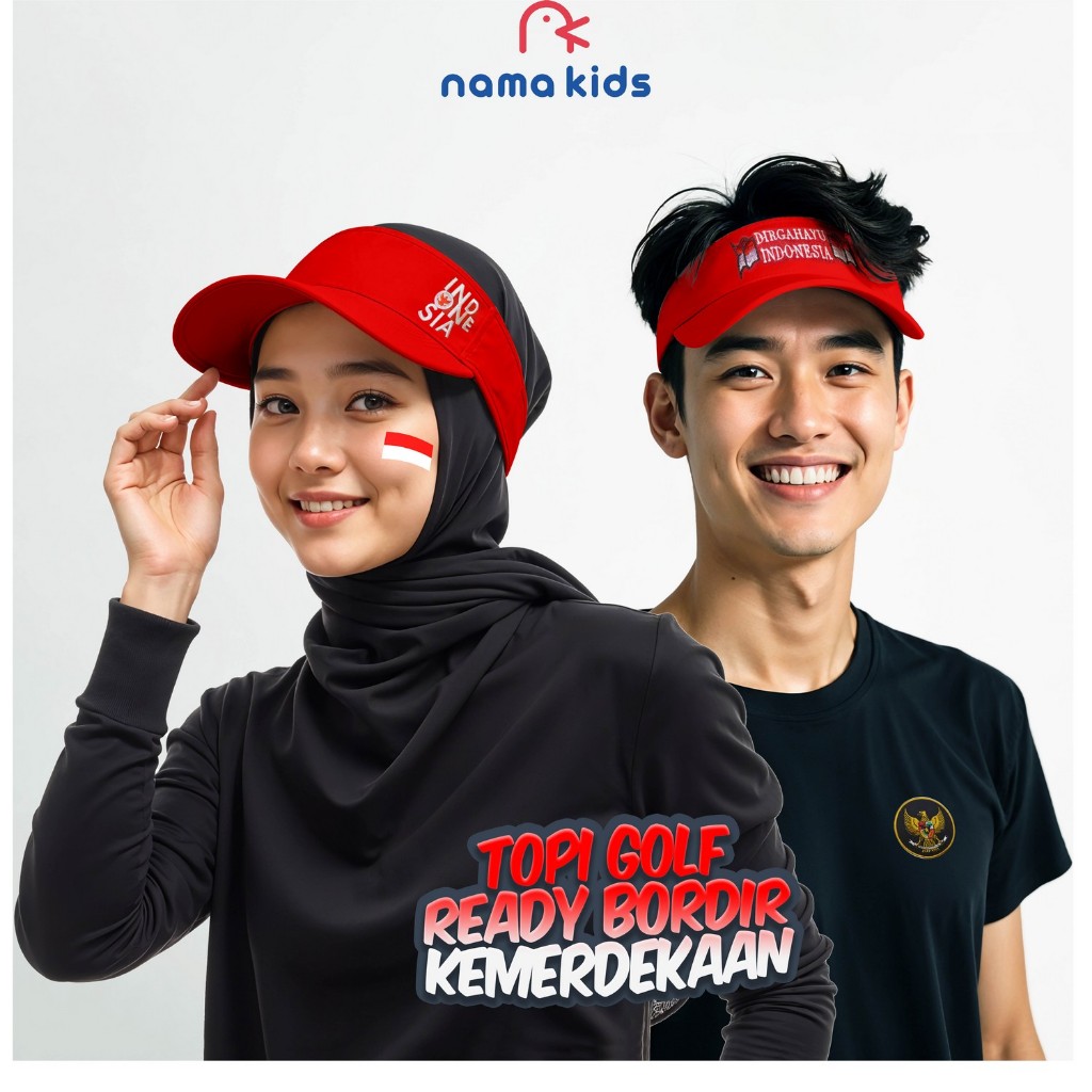 Jual Top Golf Dewasa dan Anak Tema Kemerdekaan Bordir Karakter 17 ...