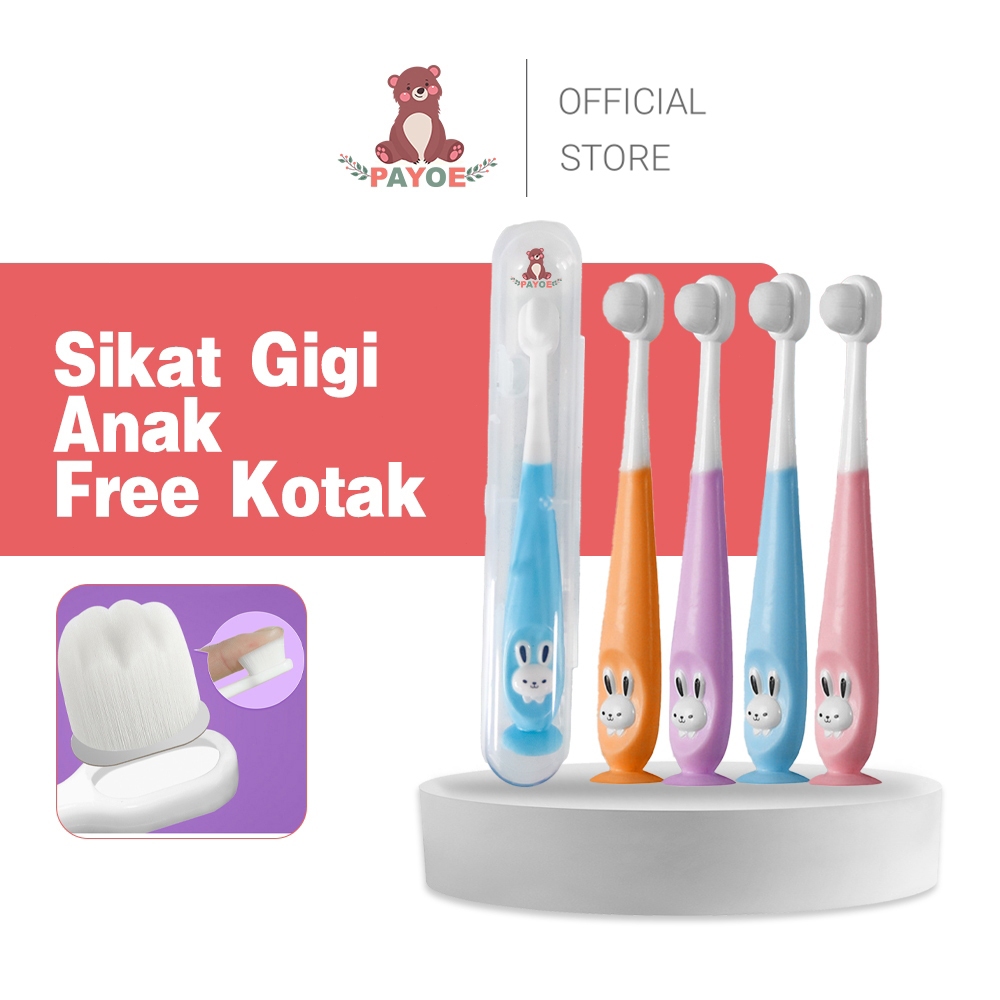 Jual PAYOE Sikat Gigi Baby Lucu Sikat Gigi Lembut Anak Bayi 1-12 Tahun ...