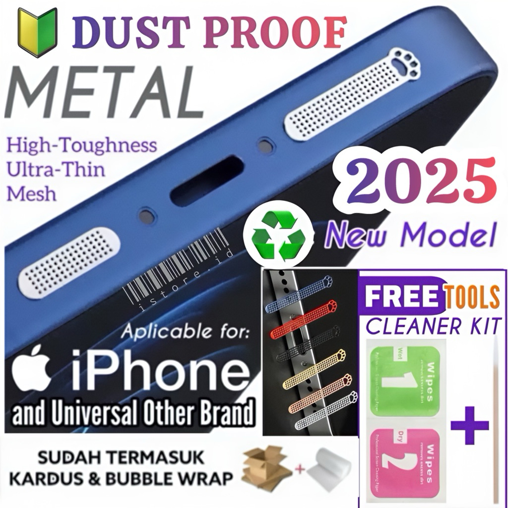 Jual [COD] (Free: Aplicator) METAL / POLYESTER NET STICKER ANTI DEBU ...
