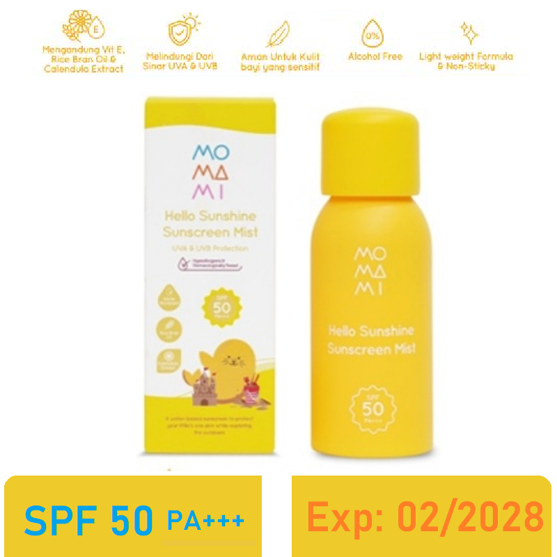 Jual Momami Hello Sunshine Sunscreen Mist 80ml - Untuk Bayi dan Anak ...