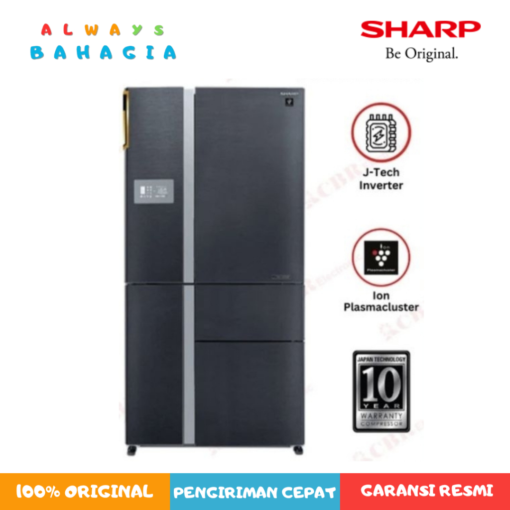 Jual SHARP SJ-IFX93PM-DS KULKAS MULTI DOOR 5PINTU | Shopee Indonesia