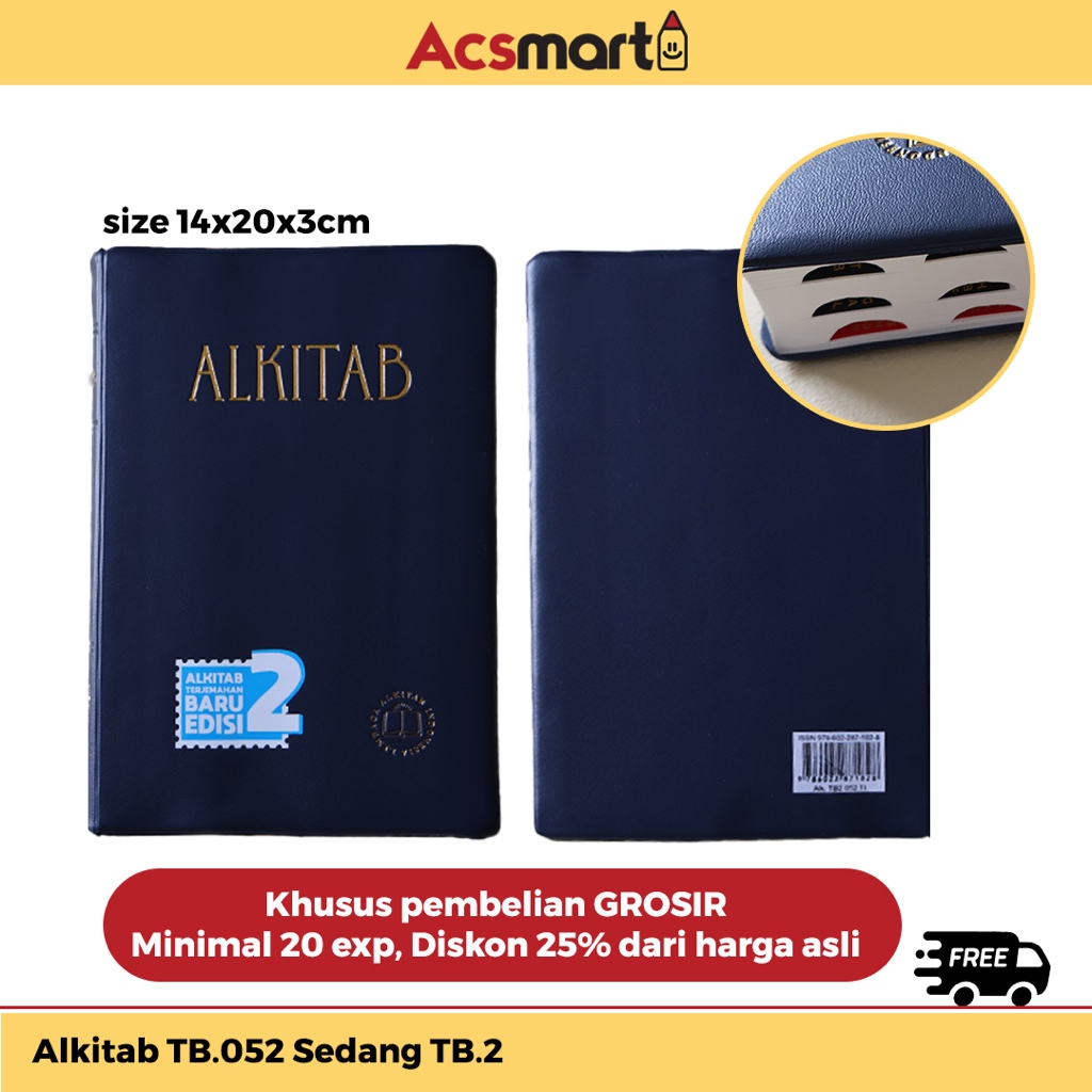 Jual ACSmart - ALKITAB TB.052 SEDANG TB.2 | Bible in Indonesian ...