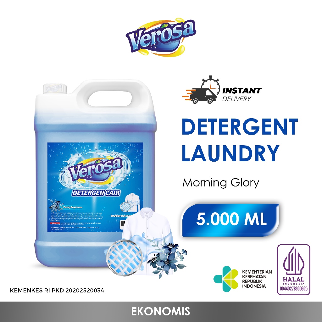 Jual Verosa Sabun Deterjen Laundry Detergent 5 Liter Sabun Laundry Cuci Baju KHUSUS PENGIRIMAN ...