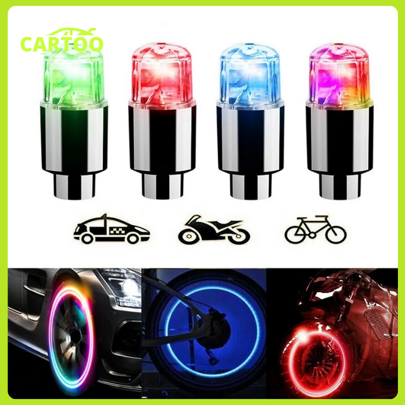 Jual CARTOO LED Ban Lampu Tutup PentilLampu Tyre Light Waterproof Hias ...