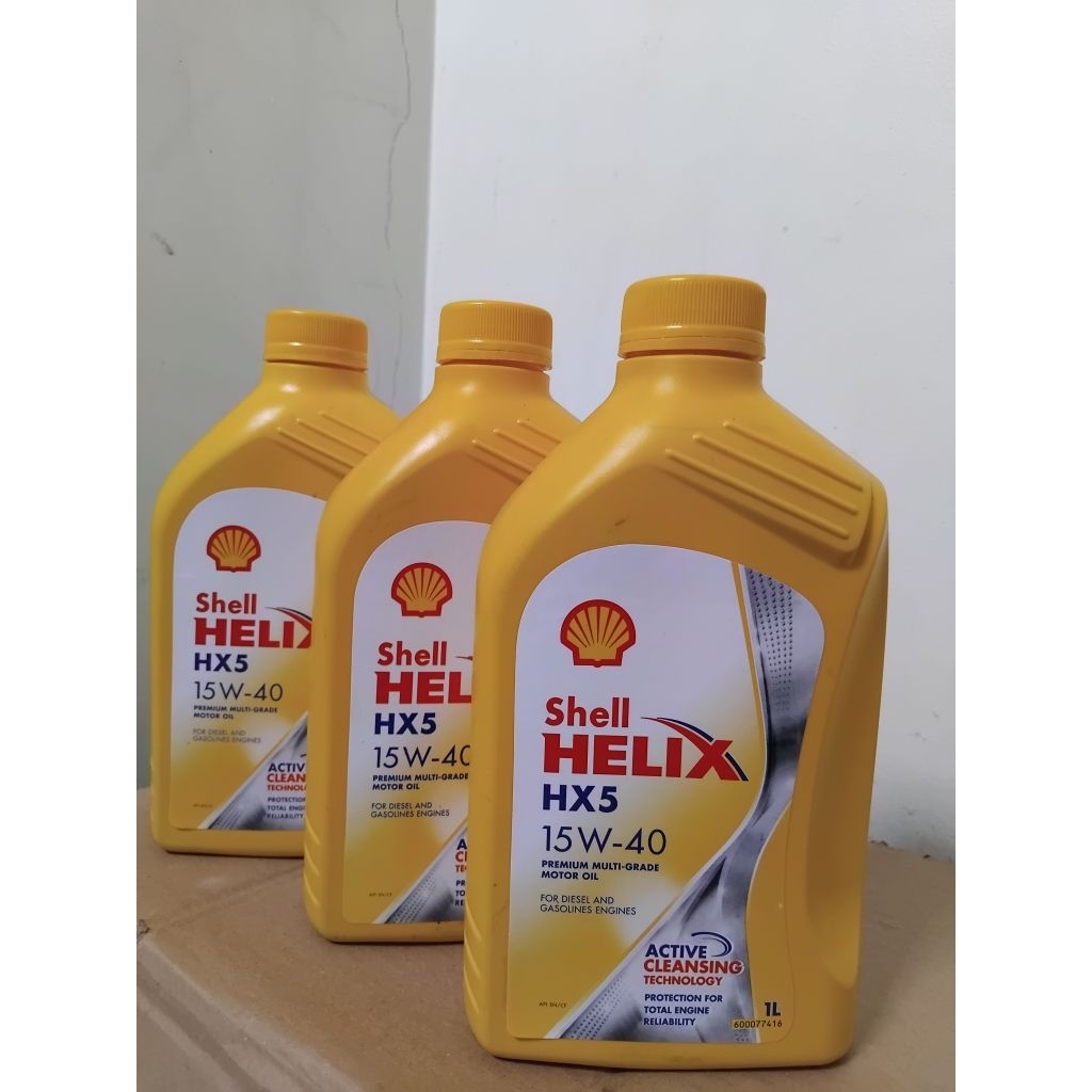 Jual SHELL HELIX HX5 15W-40 PREMIUM MULTI-GRADE MOTOR 1L | Shopee Indonesia