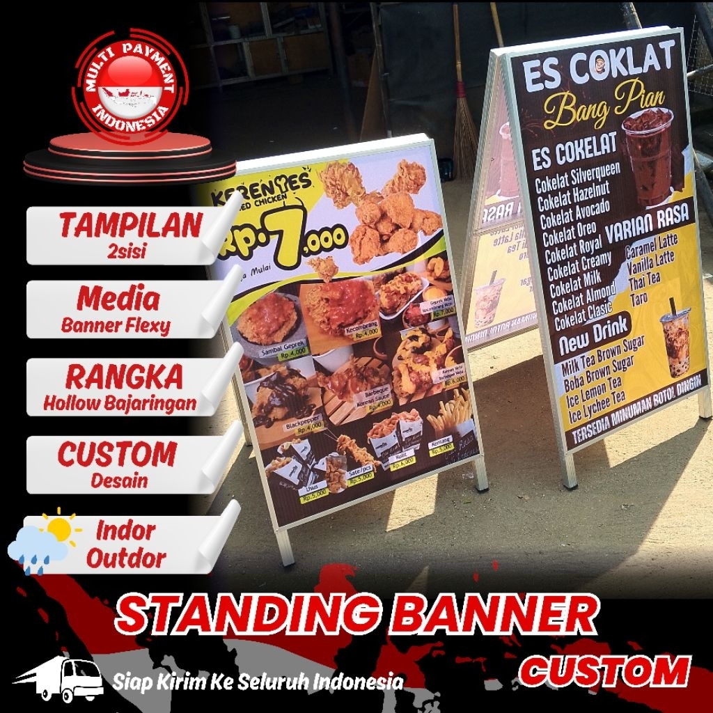 Jual STANDING BANNER CUSTOM | Shopee Indonesia