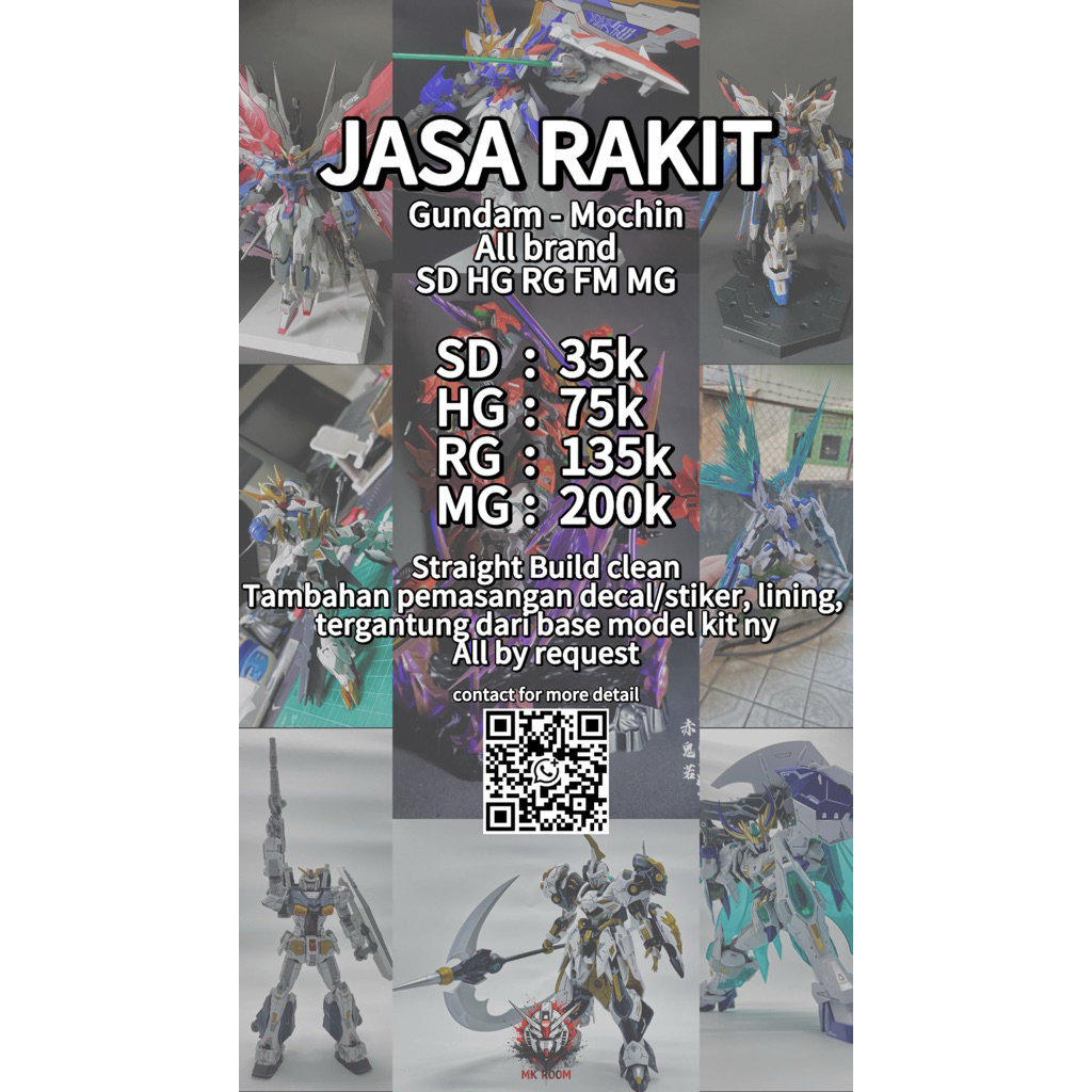Jual Jasa Rakit Mokit Gundam Mochin dll | Shopee Indonesia