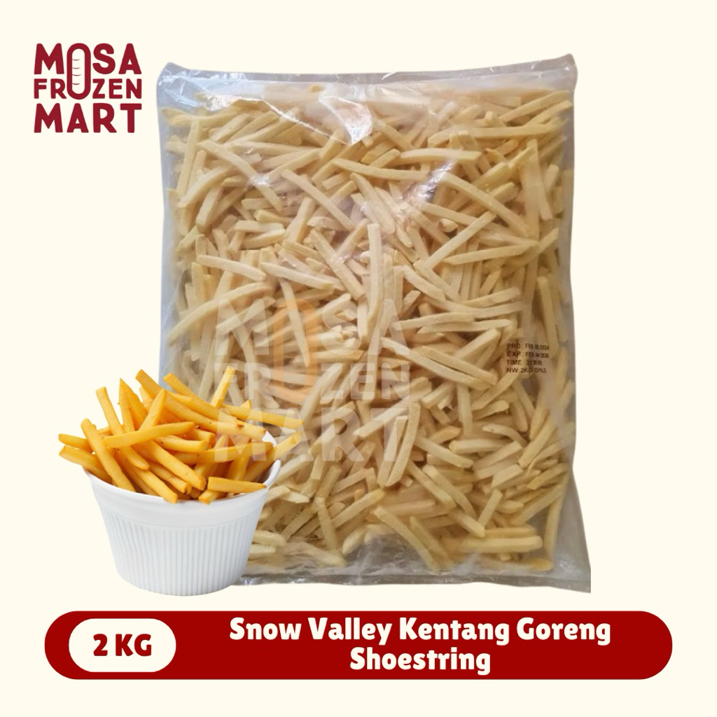 Jual Snow Valley Shoestring 2 Kg | Kentang Goreng 2 Kg | French Fries 2 ...