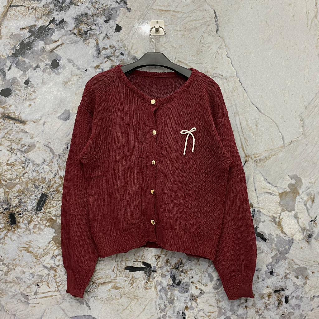 Jual ONIH SWEATER CARDIGAN BAJU RAJUT OVERSIZE CROP ATASAN WANITA ...