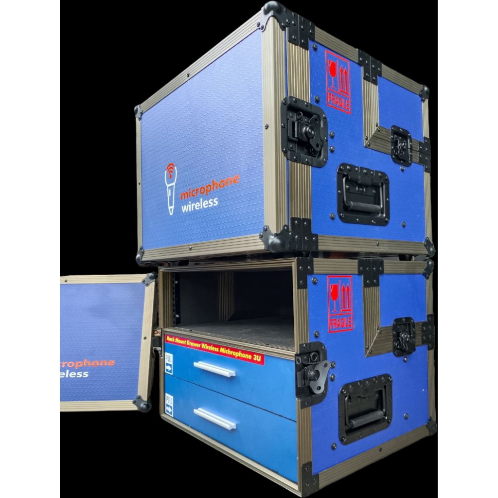 Jual Hardcase Case Flightcase Receiver Wireless 3U Dobel Laci Total 7U ...