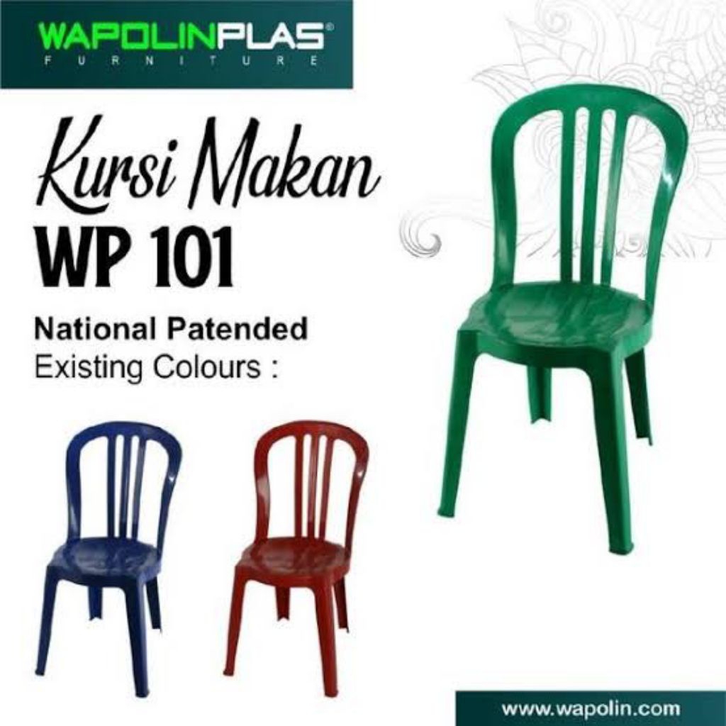 Jual PAKET 20 pcs KURSI MAKAN/KURSI HAJATAN WAPOLIN WP101 dan WP111 | Shopee Indonesia