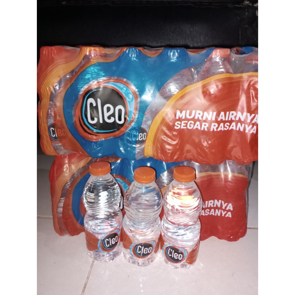Jual Cleo Botol Mini 220ml (isi 24 botol) | Shopee Indonesia