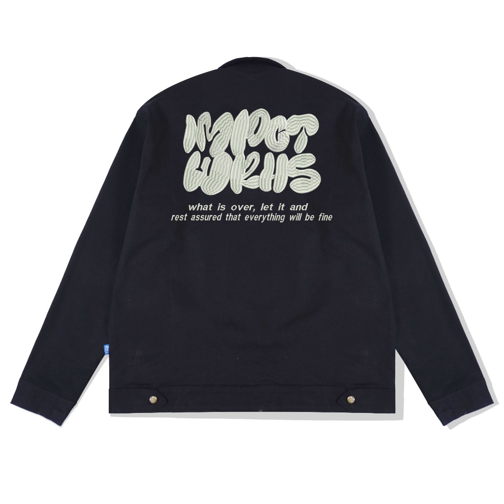 Jual IMPACT WEARHOUSE | WORK JACKET | TWILL COTTON | HITAM | BUBBLE ...