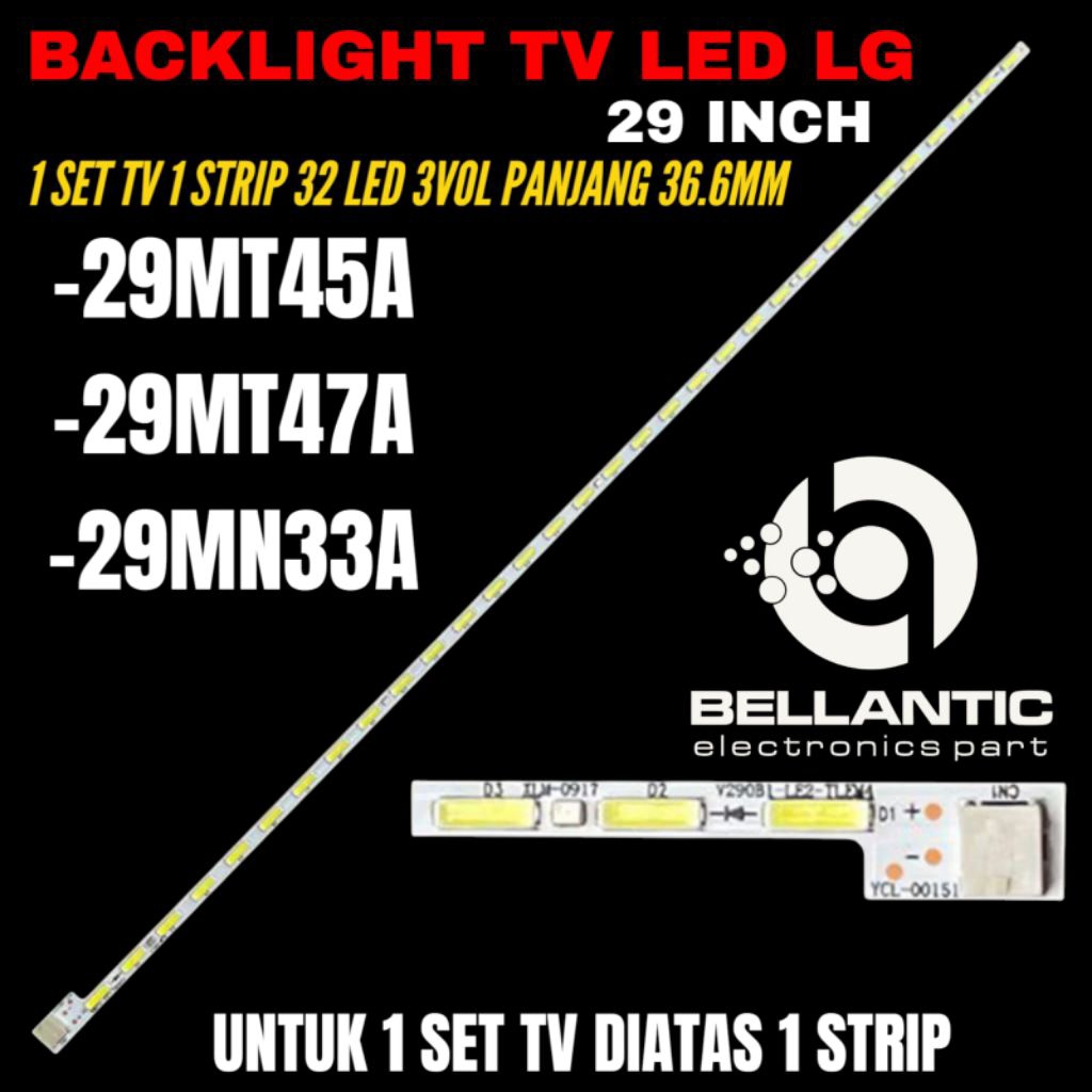Jual BACKLIGHT TV LED LG 29 INCH 29MT45A-29MT47A-29MN33A BACKLIGHT TV ...