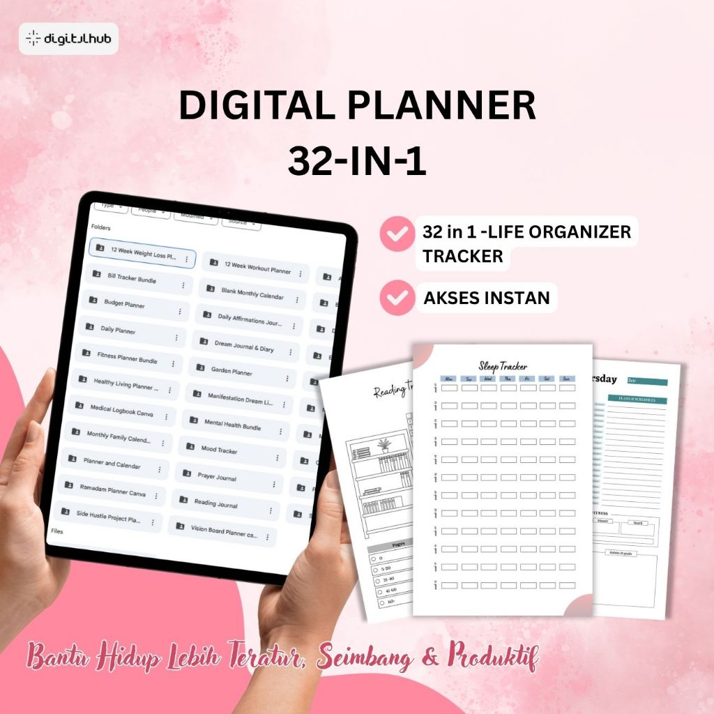 Jual Komplit 32 in 1 - Life Planner Googles Sheets Planner Digital ...