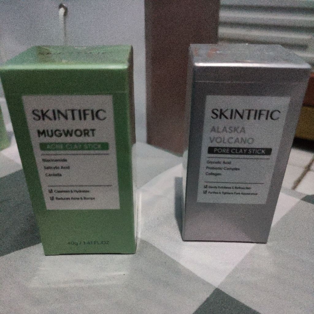 Jual SKINTIFIC MUGWORT & ALASKA VOLCANO (Masker Wajah Stik) | Shopee ...