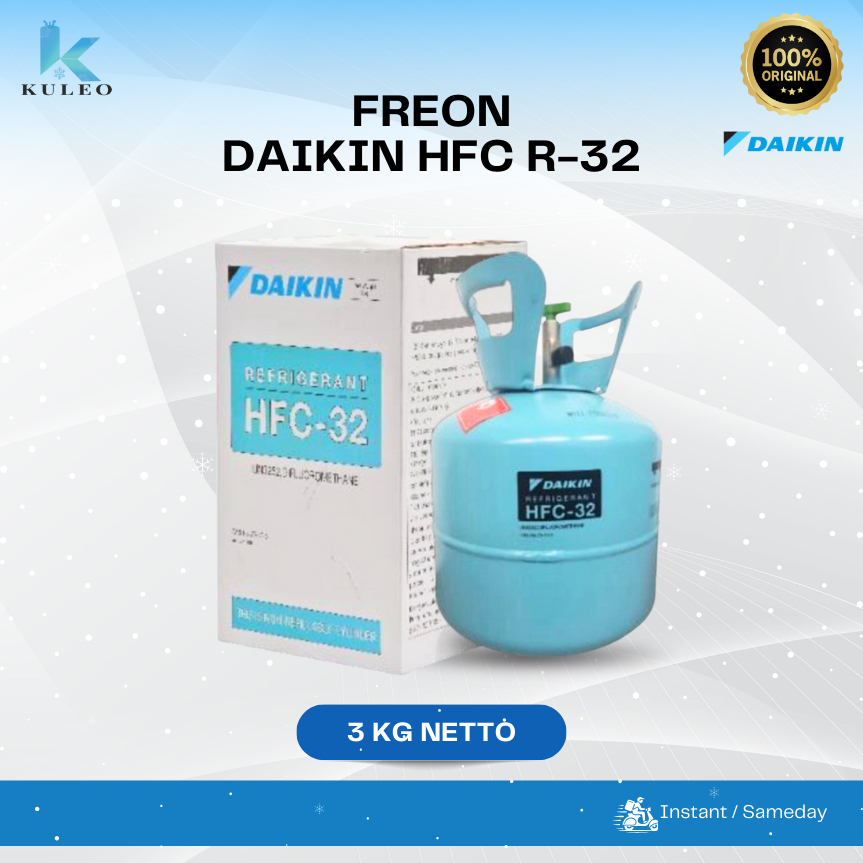 Jual Freon DAIKIN HFC-R32 3Kg Original | Freon daikin hfc refrigerant32 3KG | Shopee Indonesia