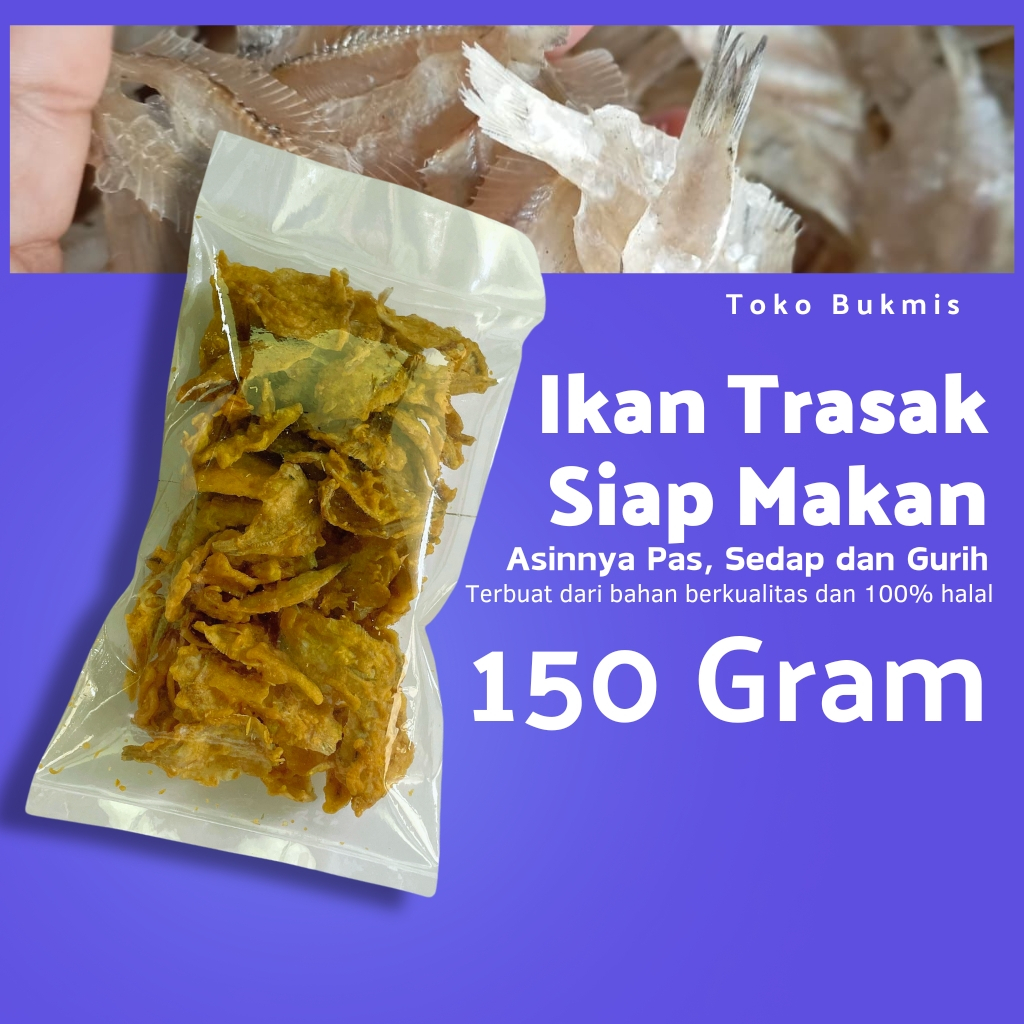 Jual Ikan Trasak Bukmis Siap Makan 150 Gram - Asinnya Pas - Renyah ...